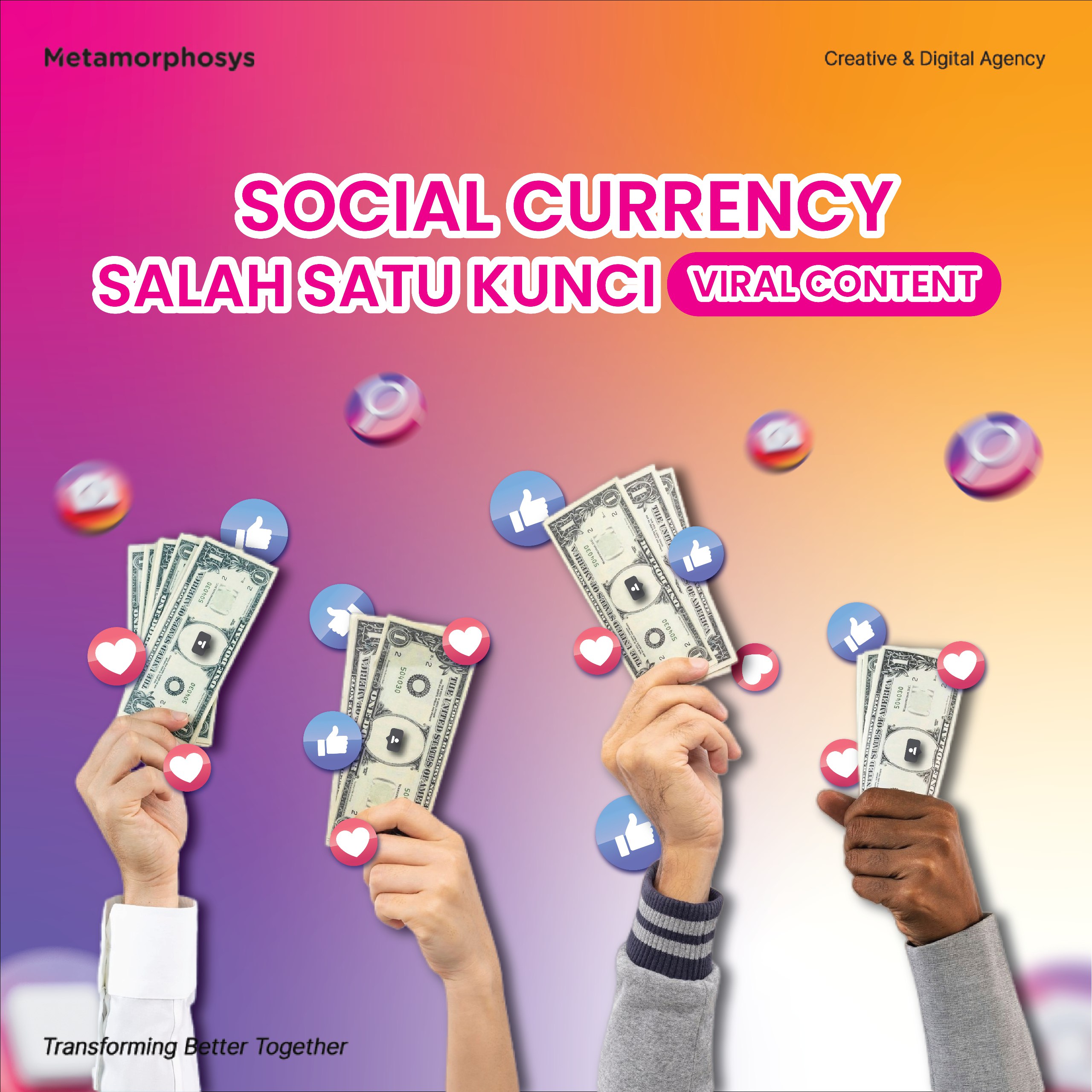 Social Currency: Salah Satu Kunci Viral Content! - Metamorphosys